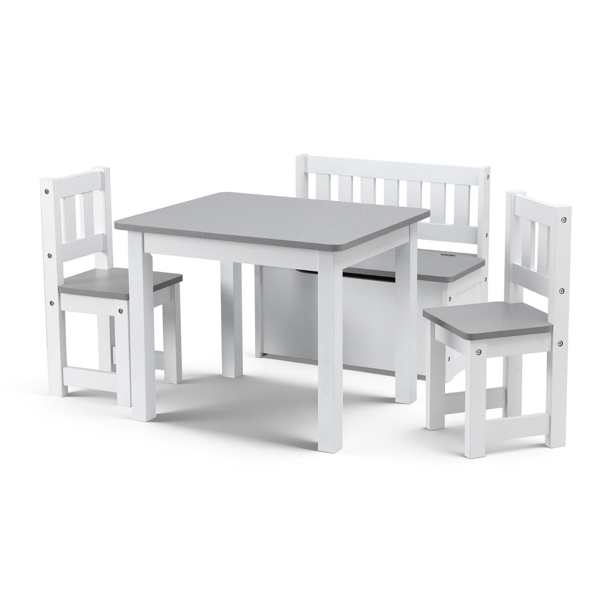 Keezi 2 in 1 Kids Table and Chair Set, Activity Table with Storage Ben