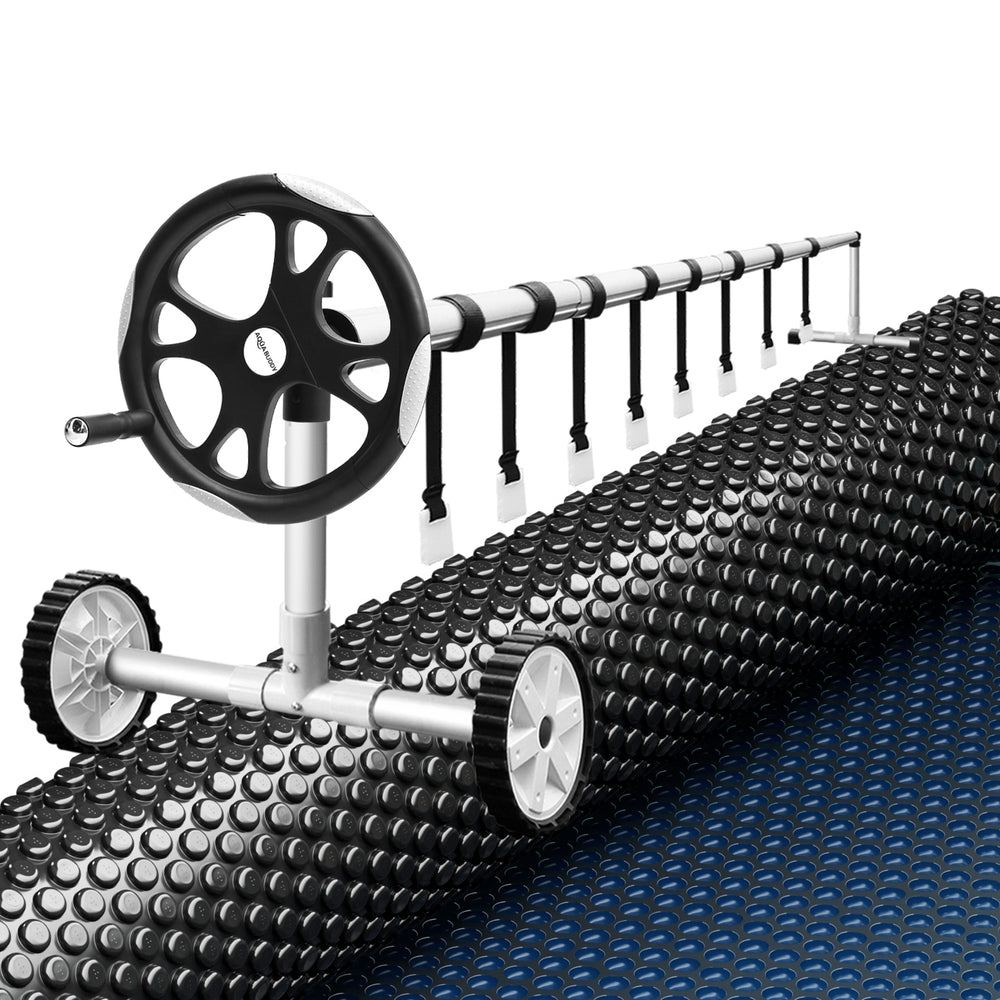 Aqua Buddy Pool Cover 600 Micron 10x4m w/ Roller 5.55m Swimming Pools