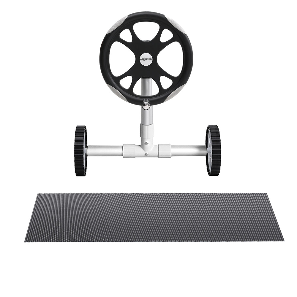 Aqua Buddy Pool Cover 600 Micron 10x4m w/ Roller 5.55m Swimming Pools