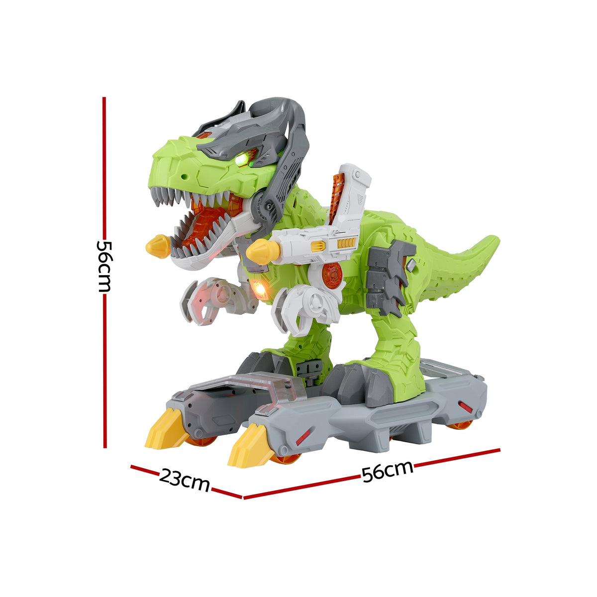 Keezi Kids Dinosaur Ride On Push Car Toy with Spray Function Indoor Ou