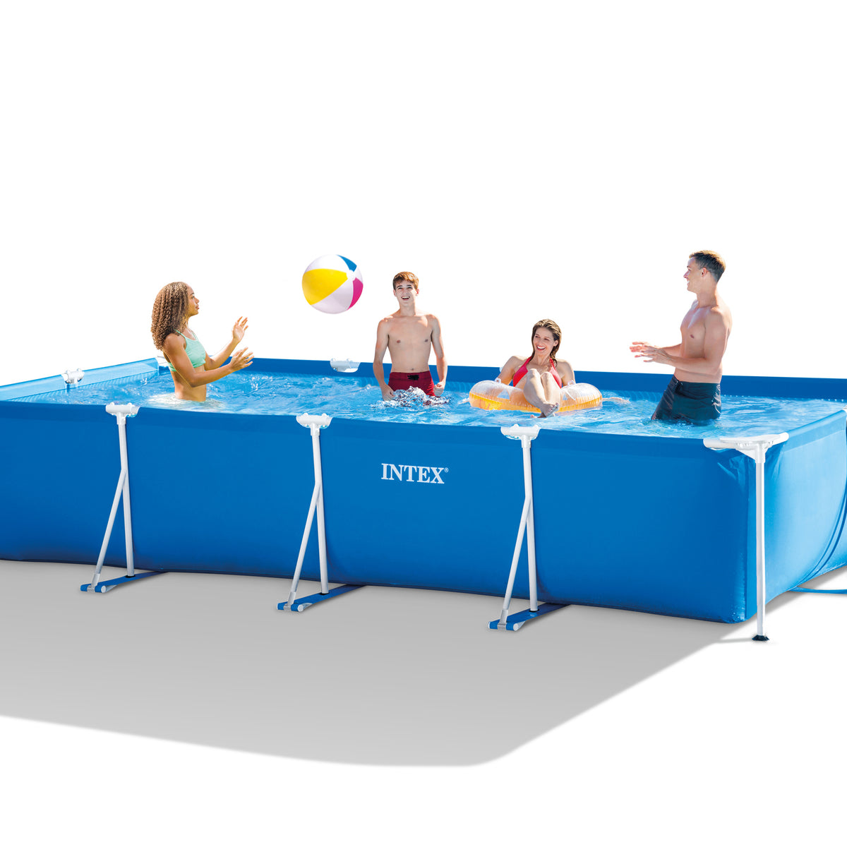Intex Rectangular Frame Pool 4.5m X 2.2m X 0.84m with Filter/Pump 2827