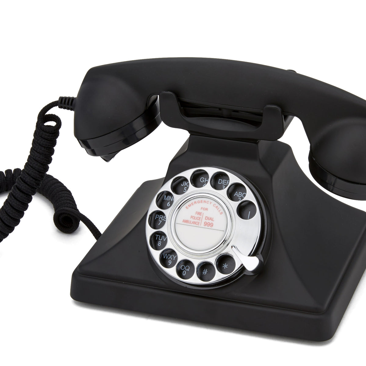 GPO RETRO GPO 200 ROTARY TELEPHONE - BLACK