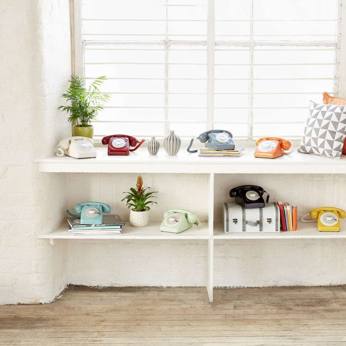 GPO RETRO GPO 746 ROTARY TELEPHONE - GREEN