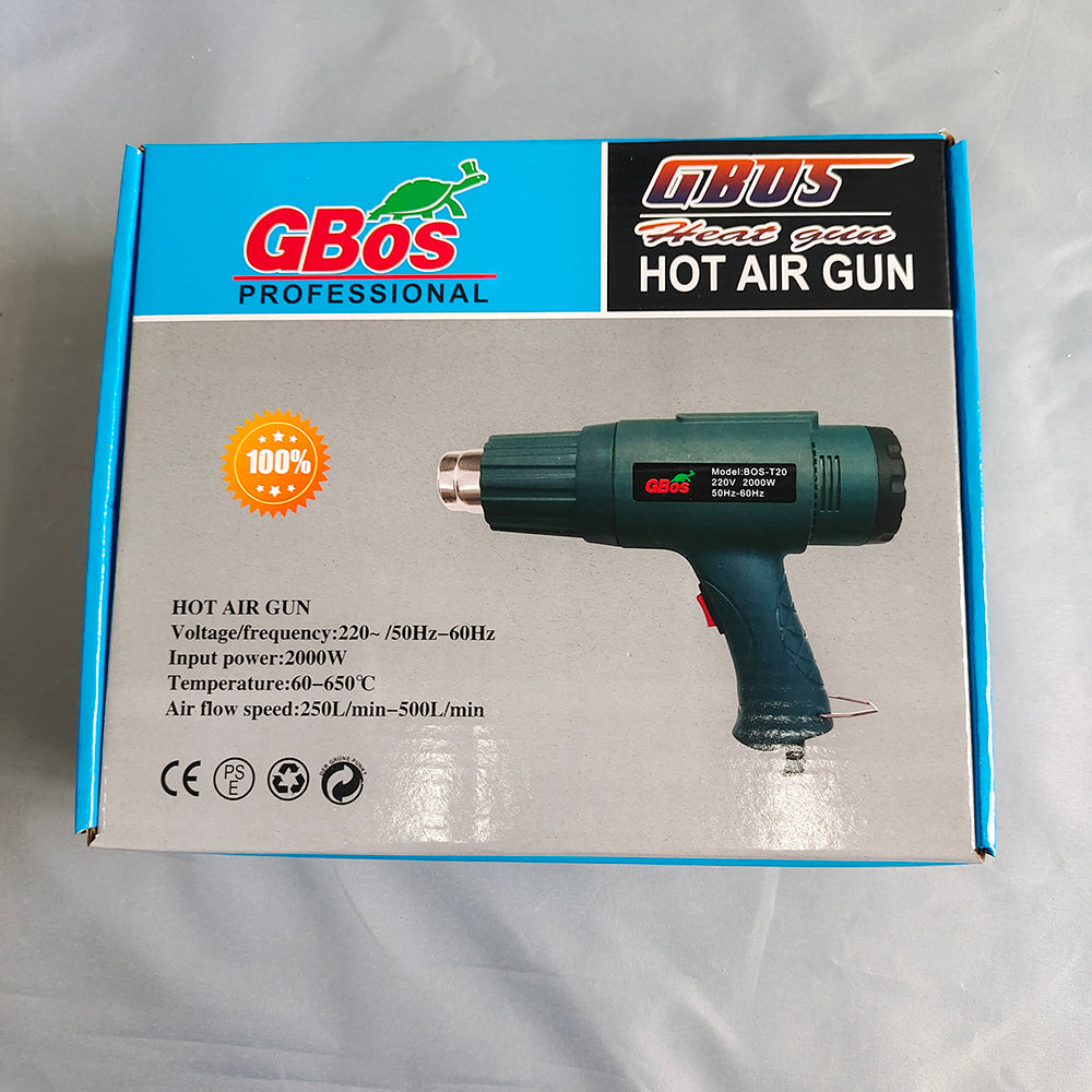 2000W Electric Heat Gun Hot Air W/9 Nozzles Heating Tool – Bedworld