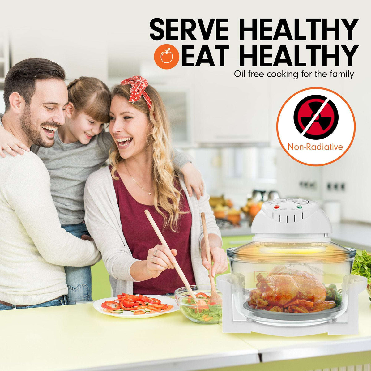 Pronti 17l Digital Turbo Convection Oven Electric Cooker Air Fryer 140