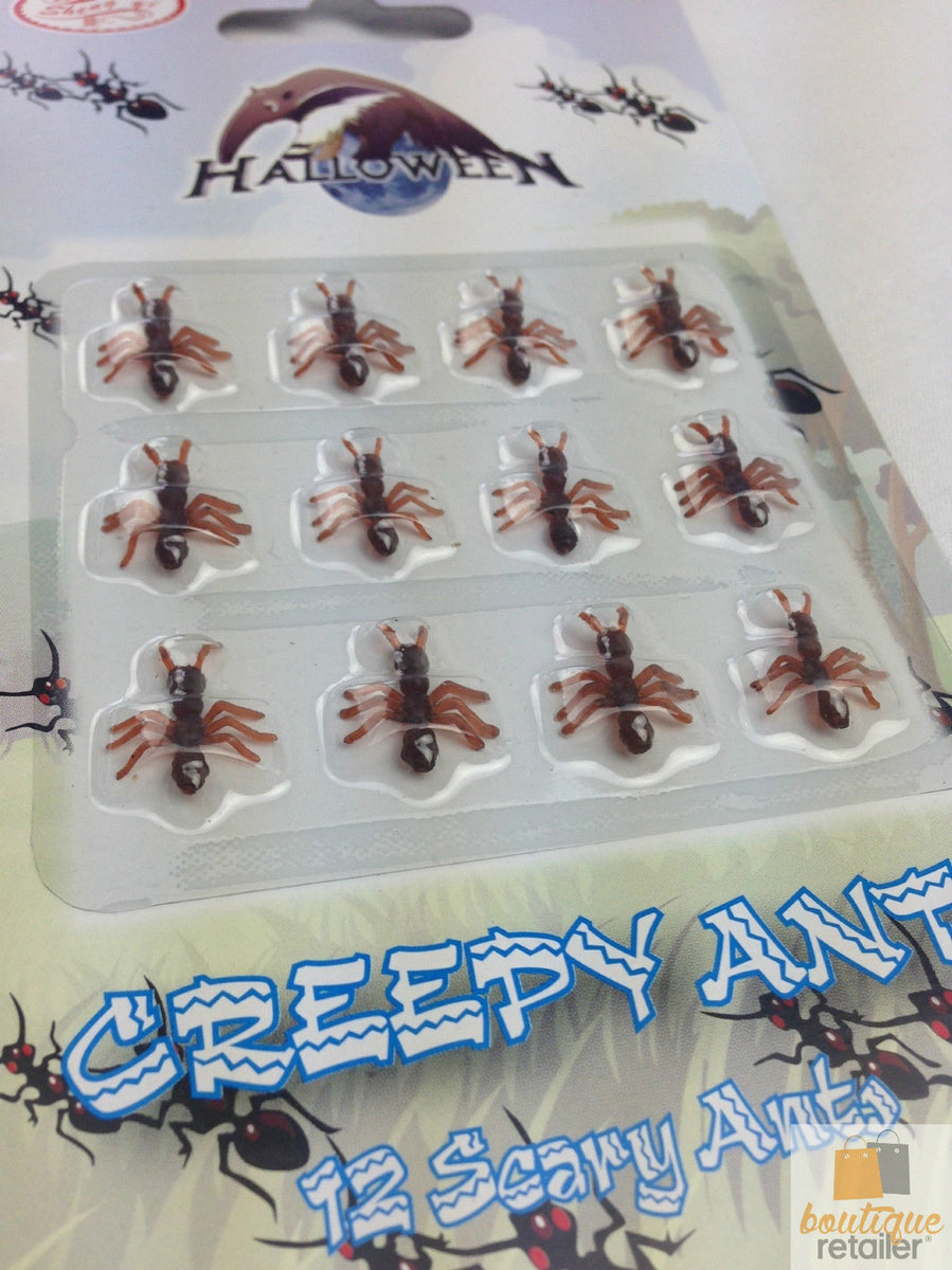 MINI FAKE ANTS Trick Halloween Scary Creepy Joke Prank Small Gag Toy B ...