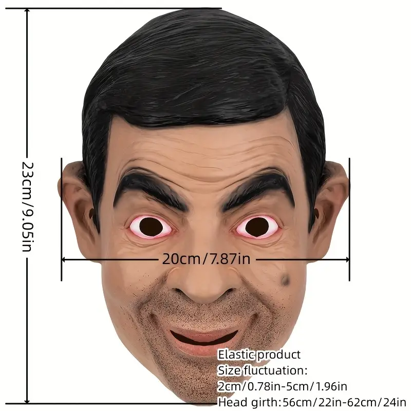Rowan Atkinson Mask Costume Party Celebrity Rubber Latex Mask Hallowee ...